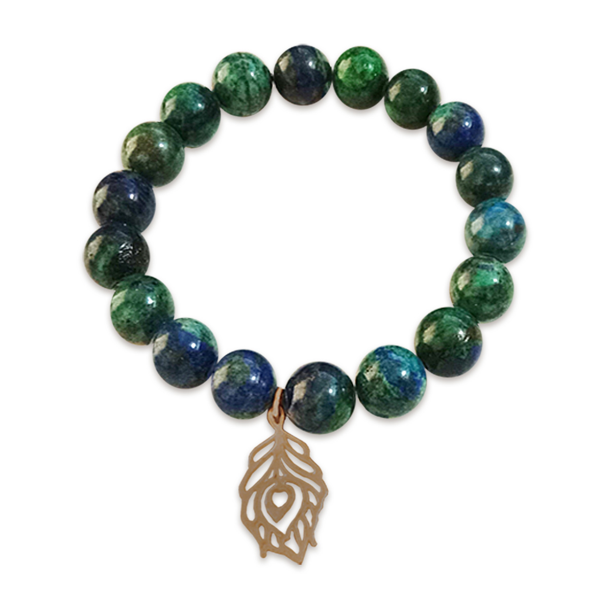 Buy Peacock Blue (Azurite) Bracelet Online | Siddha Yoga Bookstore