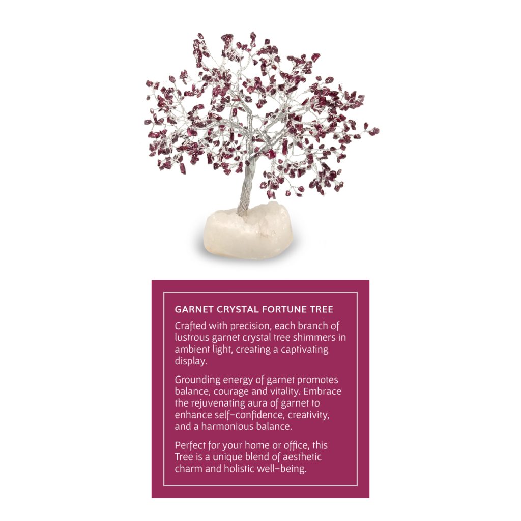 Garnet – Crystal Fortune Tree - Siddha Yoga Book Store